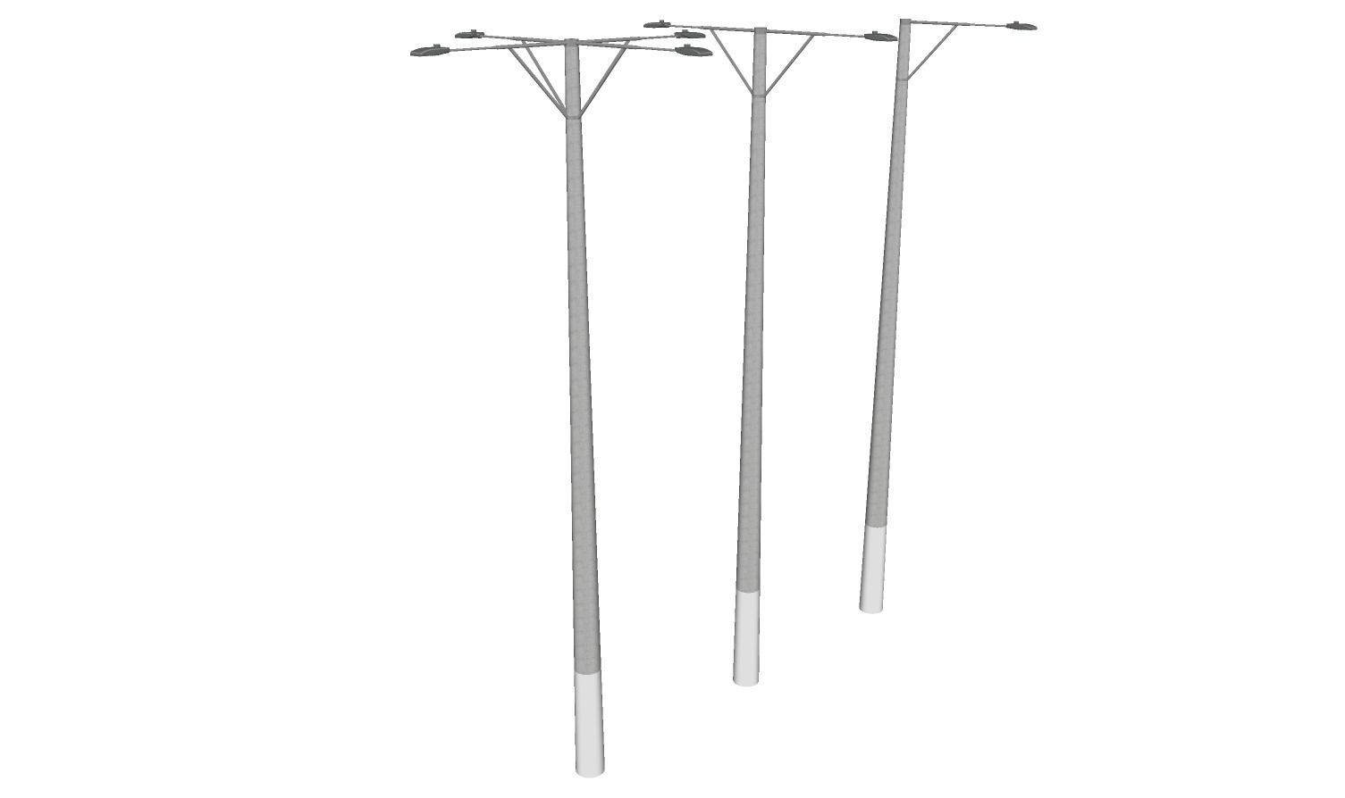 Concrete Lamp Post - Light Pole - Street Light - Group 05 3D model ...