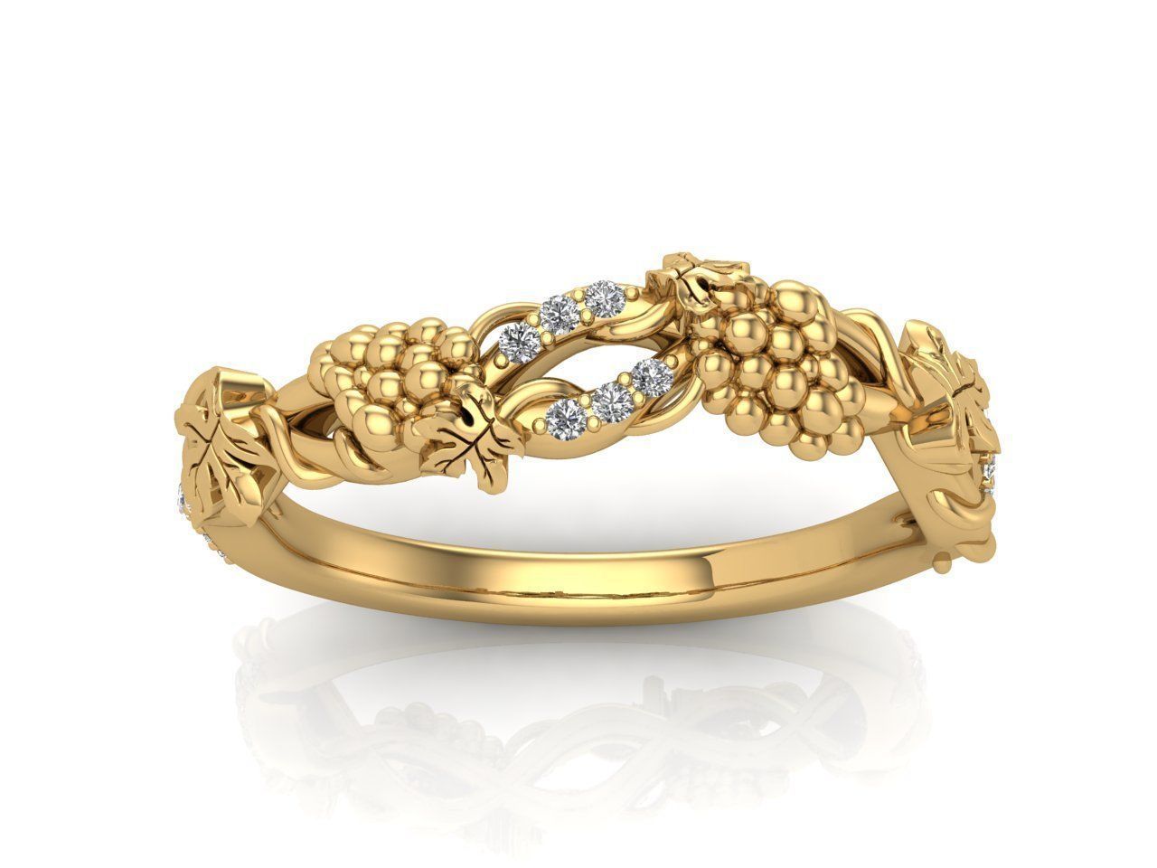 Vines ring 3D model 3D printable | CGTrader