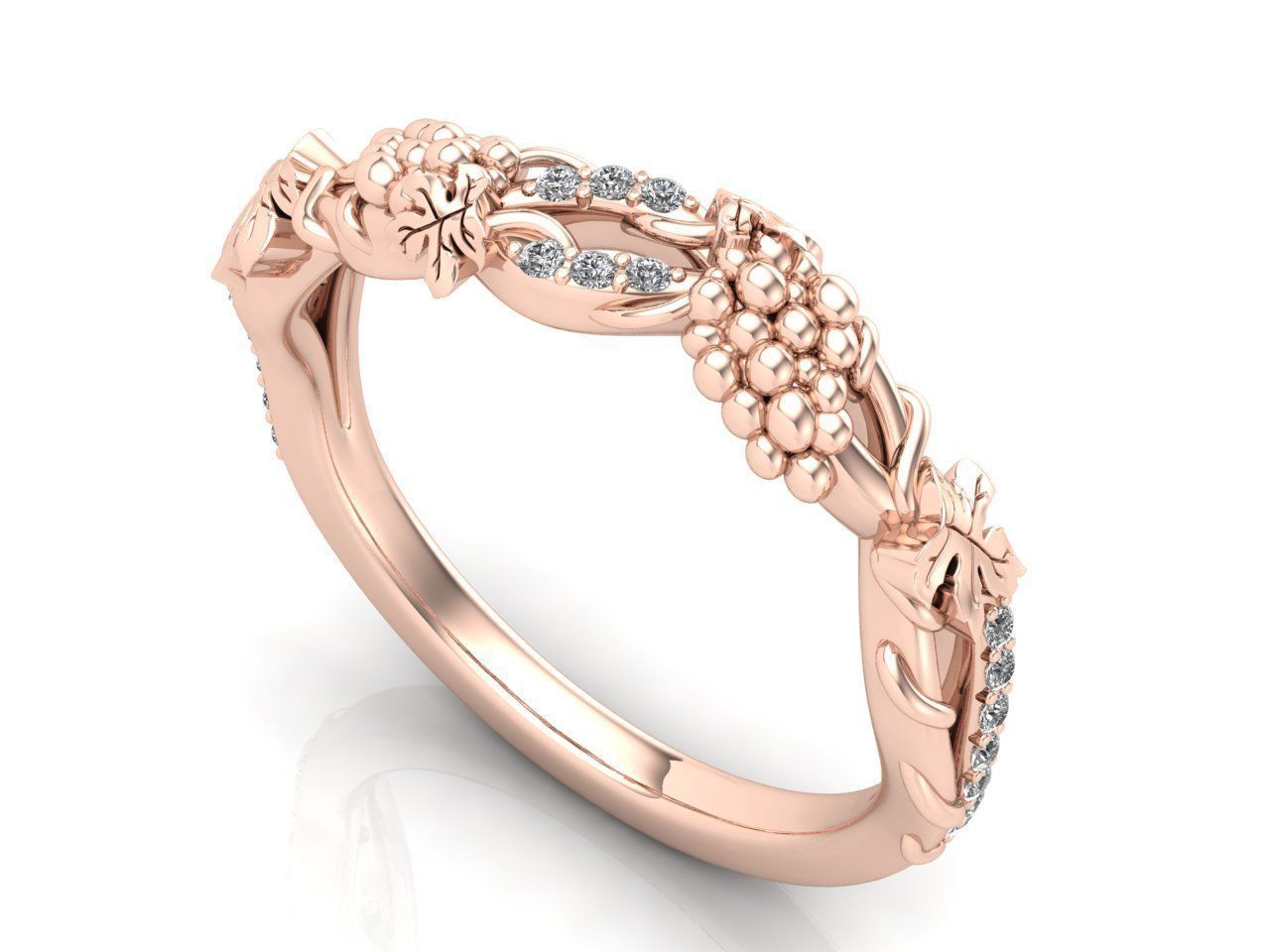 Vines ring 3D model 3D printable | CGTrader