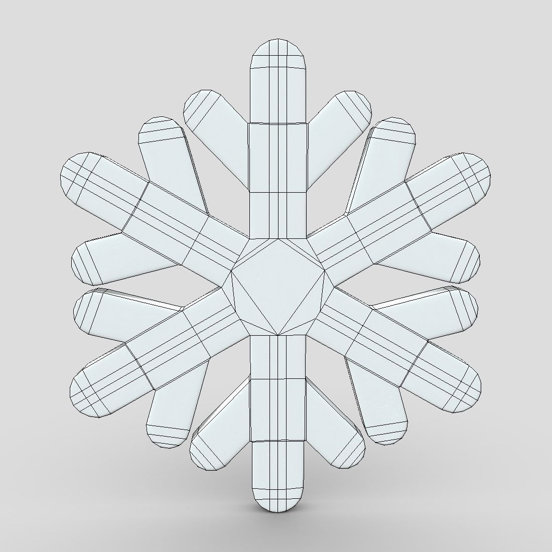 cc0 - Snowflake free VR / AR / low-poly 3D model | CGTrader