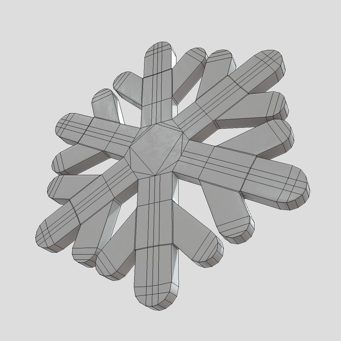 cc0 - Snowflake free VR / AR / low-poly 3D model | CGTrader