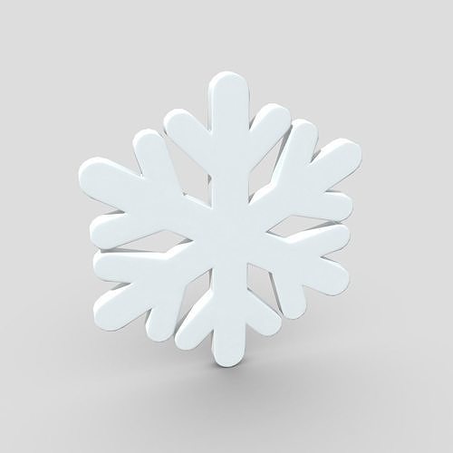 cc0 - Snowflake free VR / AR / low-poly 3D model | CGTrader