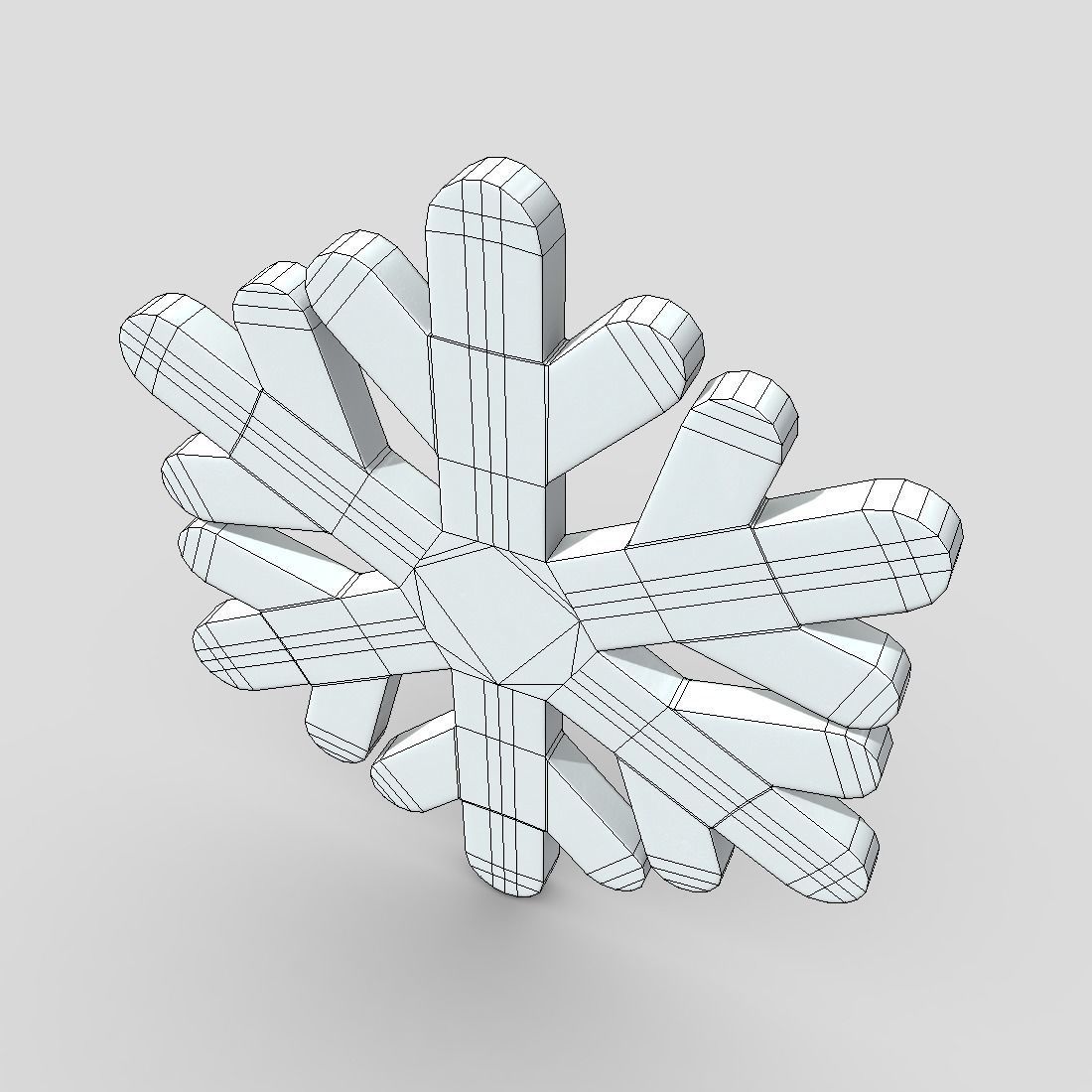 cc0 - Snowflake free VR / AR / low-poly 3D model | CGTrader