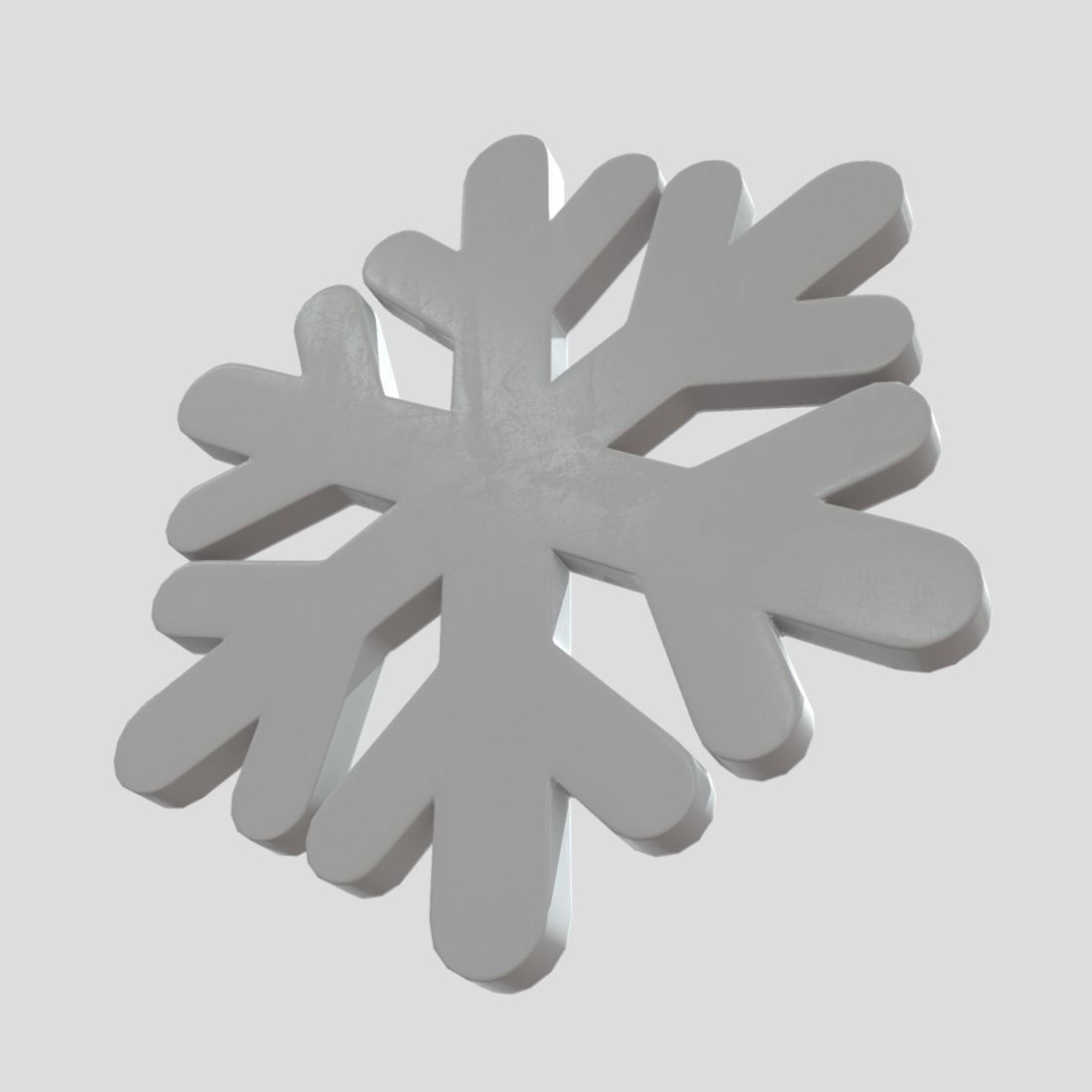 cc0 - Snowflake free VR / AR / low-poly 3D model | CGTrader