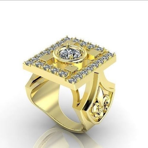 Man ring Model 2724 3D model 3D printable | CGTrader