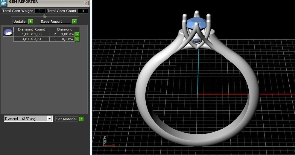 Soliter ring Model 2700 3D model 3D printable | CGTrader