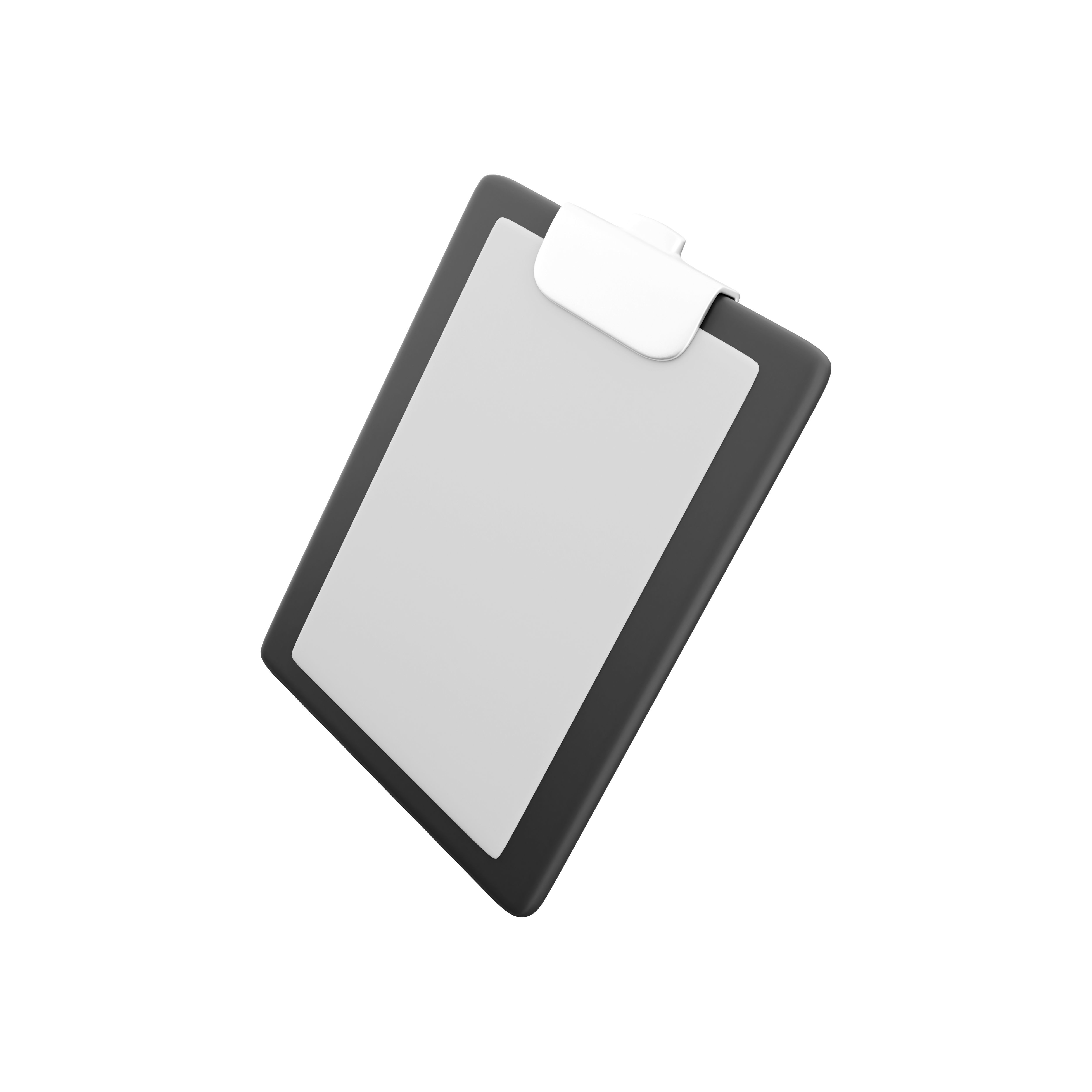 3d clipboard white paper cartoon 3D model | CGTrader