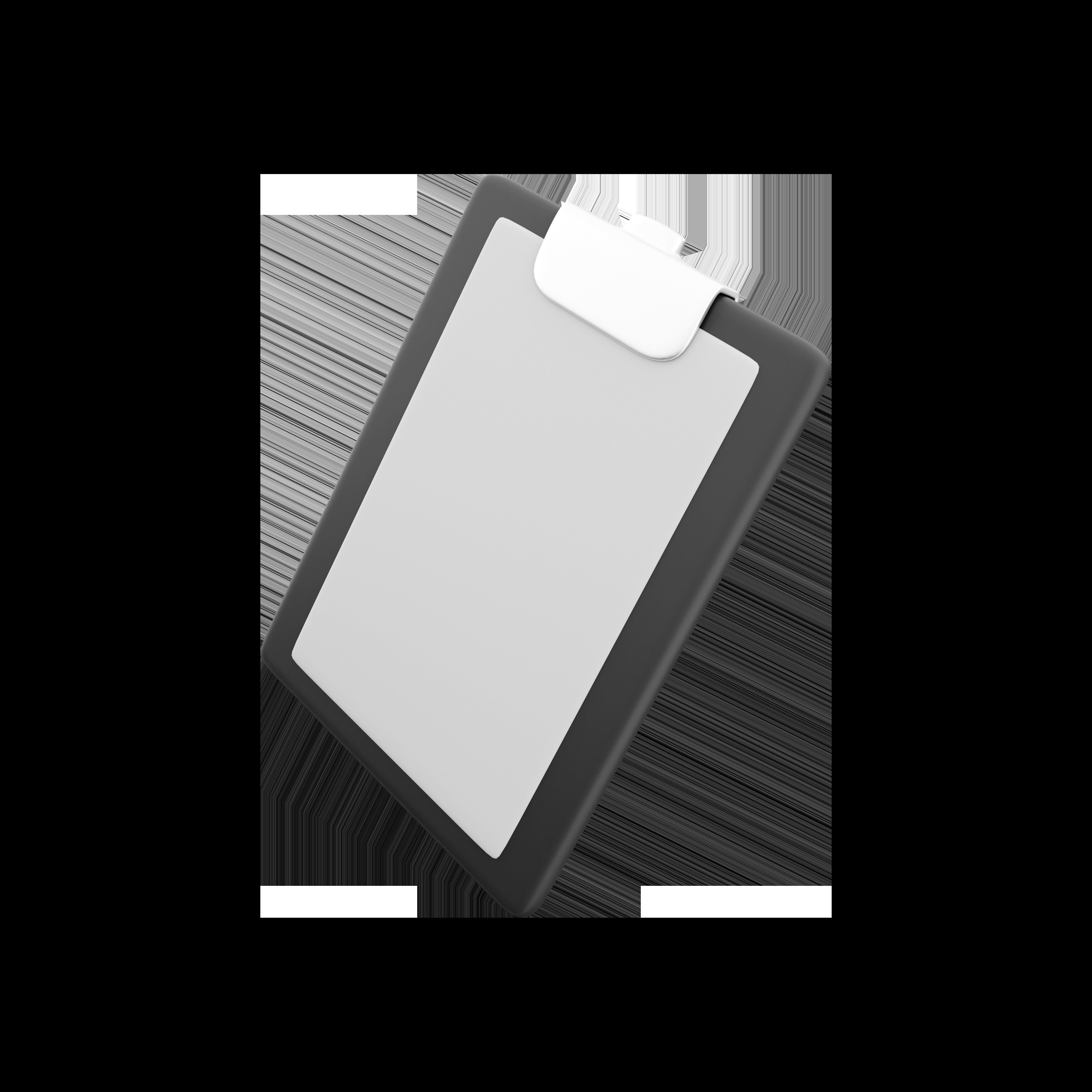 3d clipboard white paper cartoon 3D model | CGTrader
