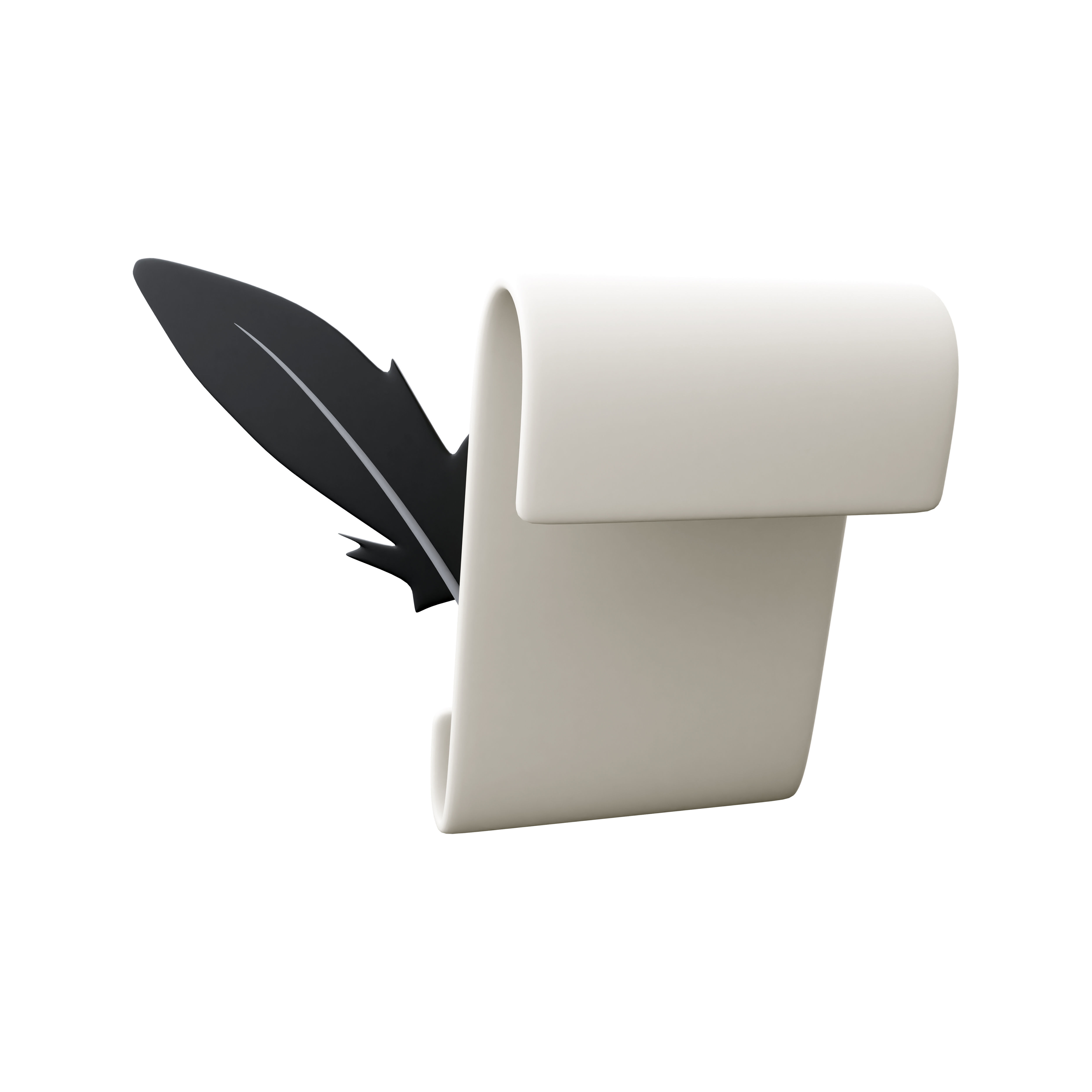 3d Writing education concept cartoon 3D model | CGTrader