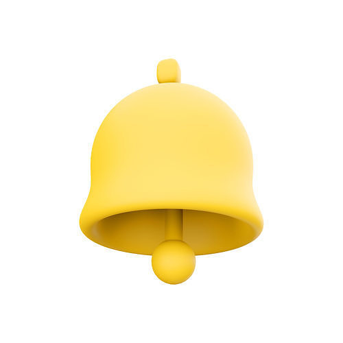 3d notification bell cartoon 3D model | CGTrader