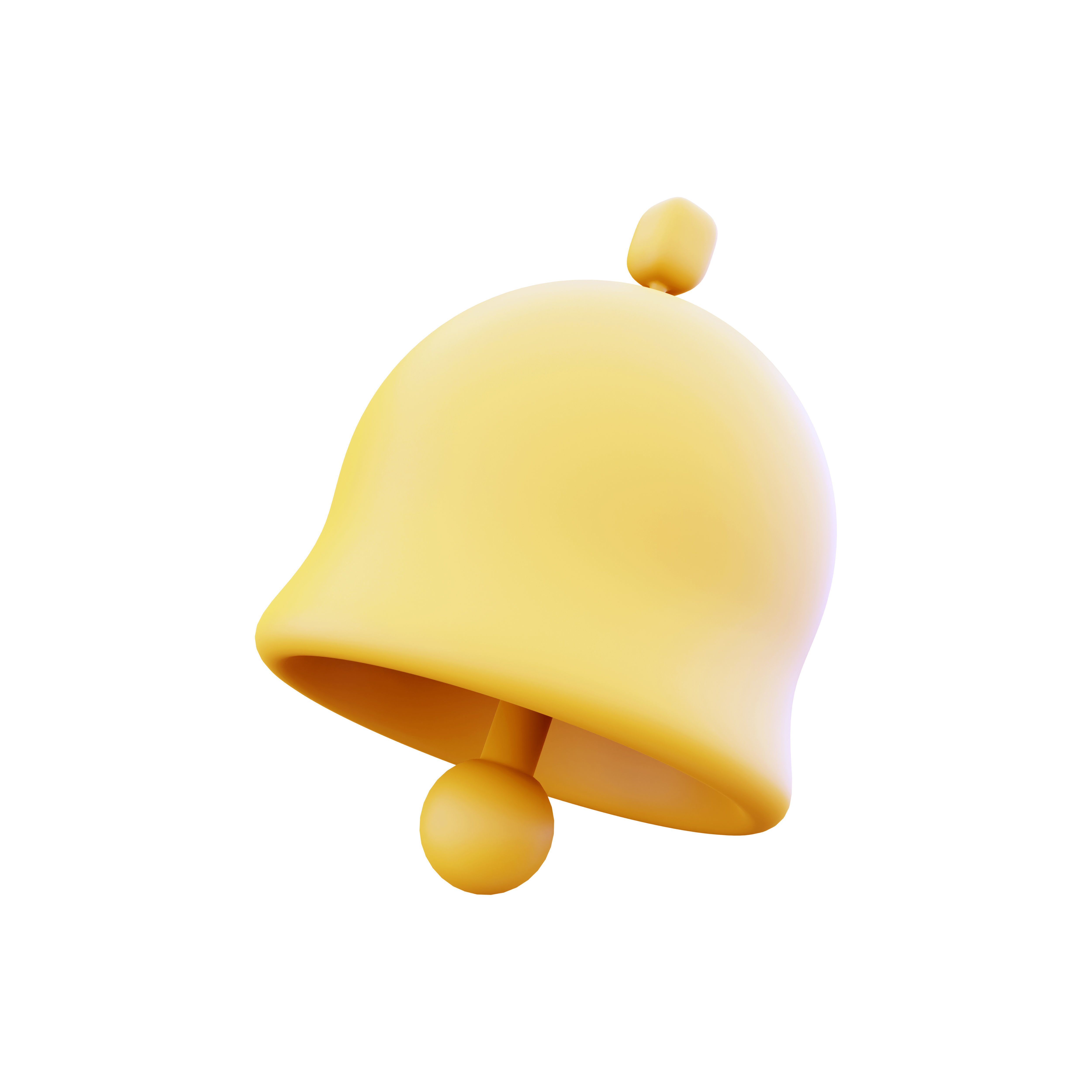 3d notification bell cartoon 3D model | CGTrader