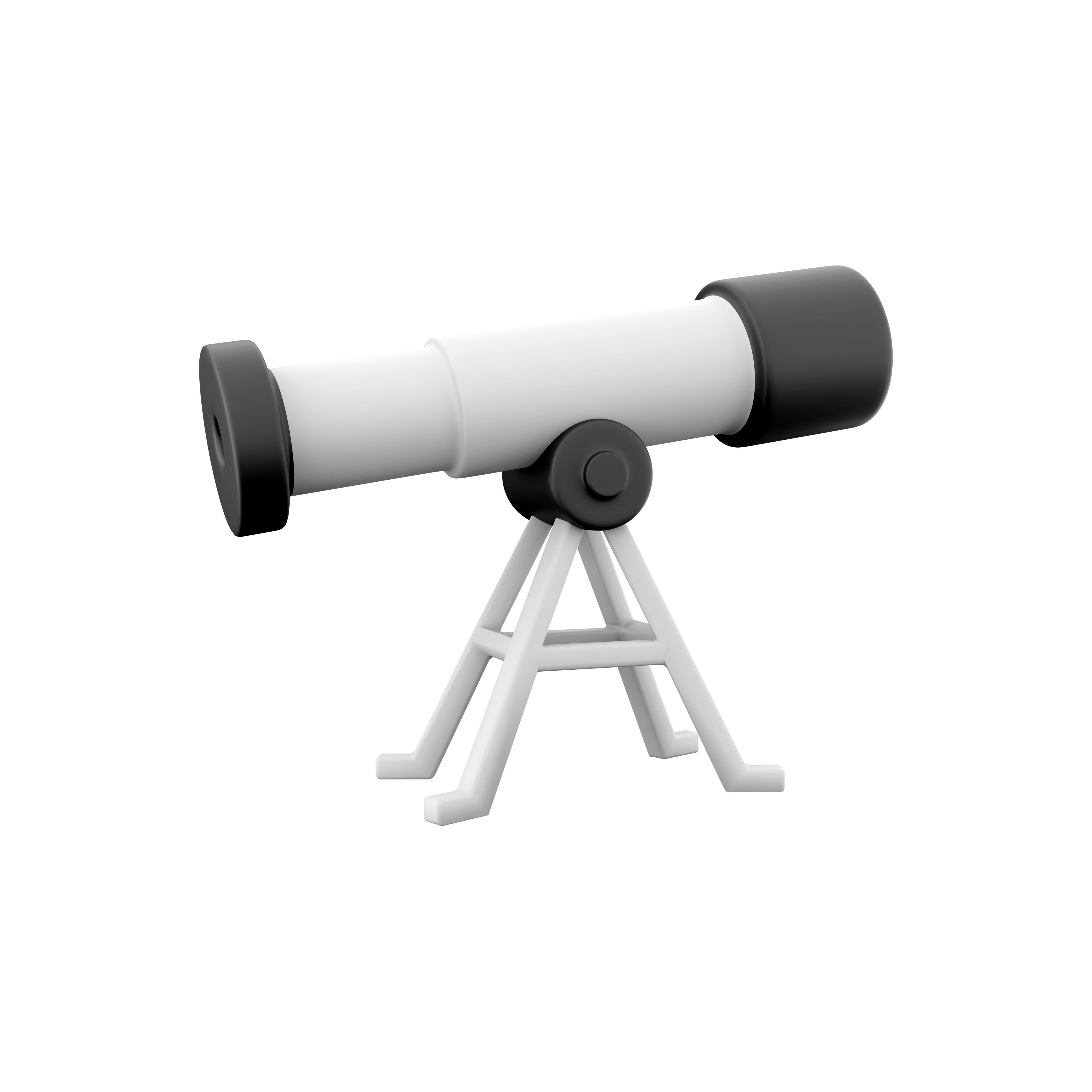 3d space telescope cartoon 3D model | CGTrader