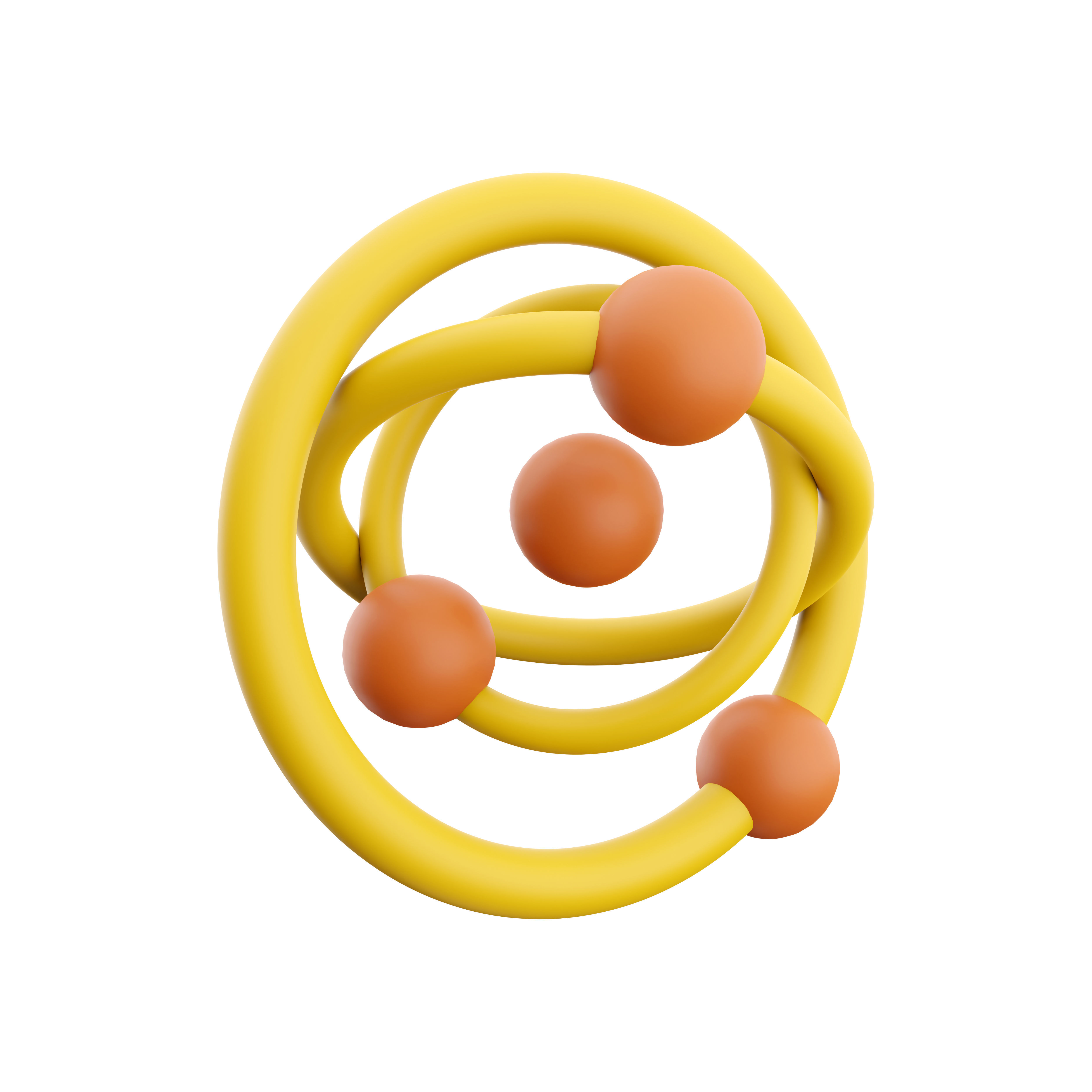 3d atom cartoon 3D model | CGTrader
