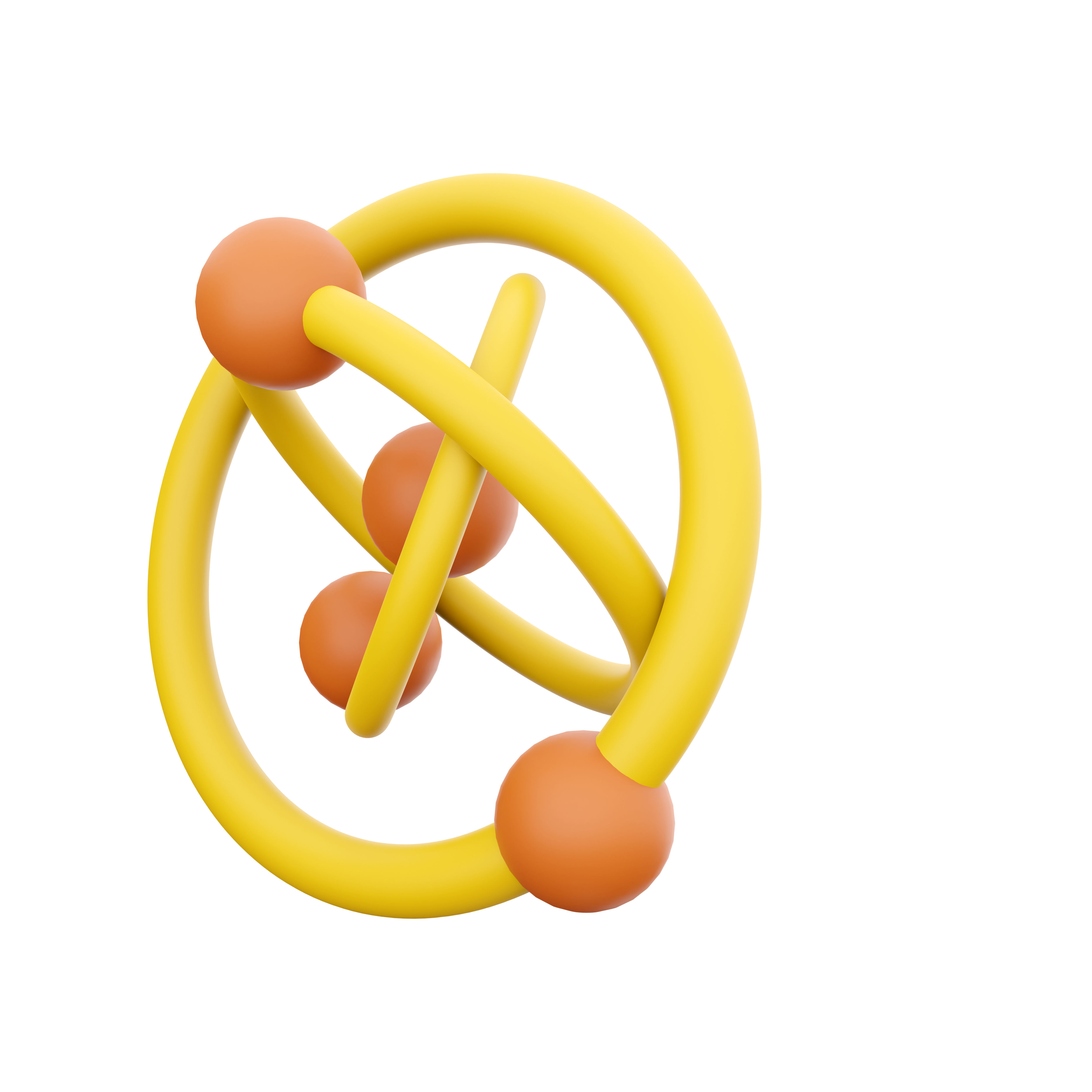 3d atom cartoon 3D model | CGTrader