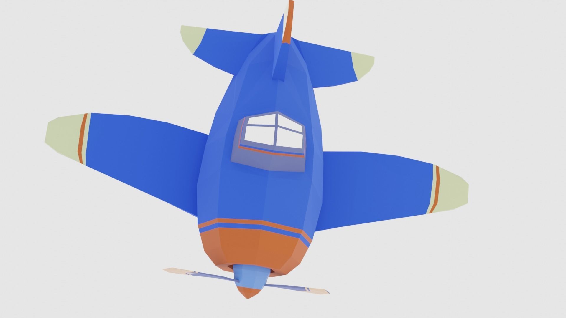 3D model Low poly Airplane VR / AR / low-poly | CGTrader