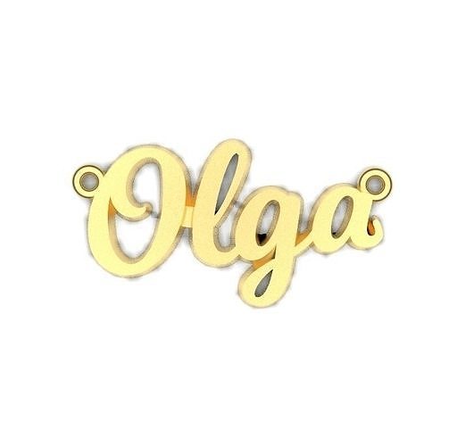 Olga name plate 3D model 3D printable | CGTrader