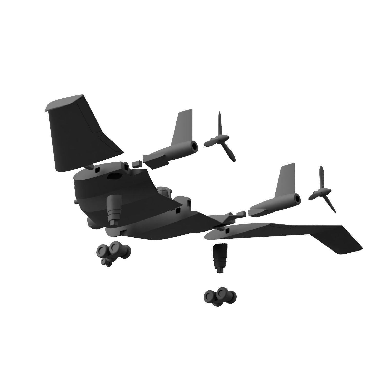 Indiana Jones BV-38 flying wing 3D model 3D printable | CGTrader