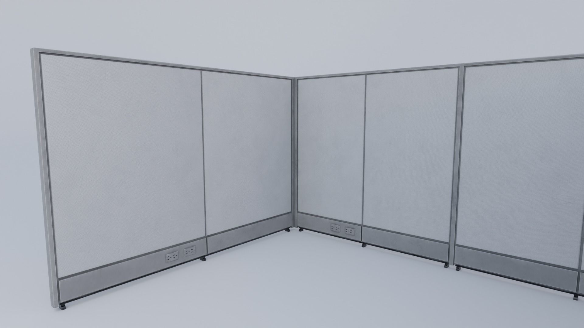 3D model Office Cubicle 4K and 2K Textures VR / AR / low-poly | CGTrader