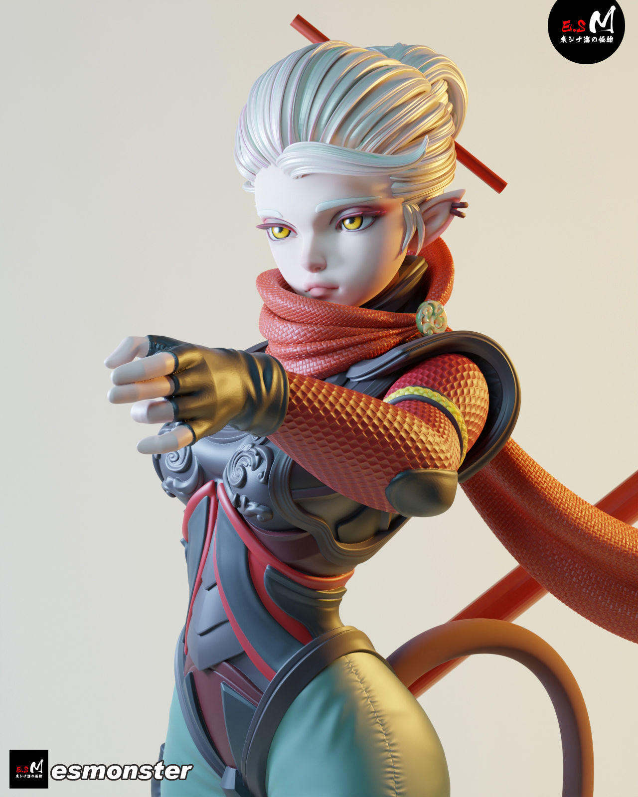 MONKEY KING ORIGINAL CHARACTER BY ESM 3D model 3D printable | CGTrader
