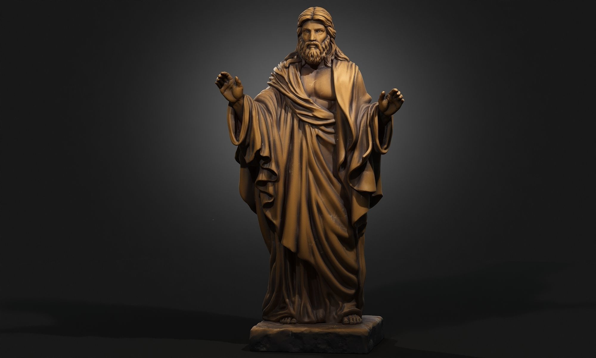 Jesus Statue a01 3D model 3D printable | CGTrader