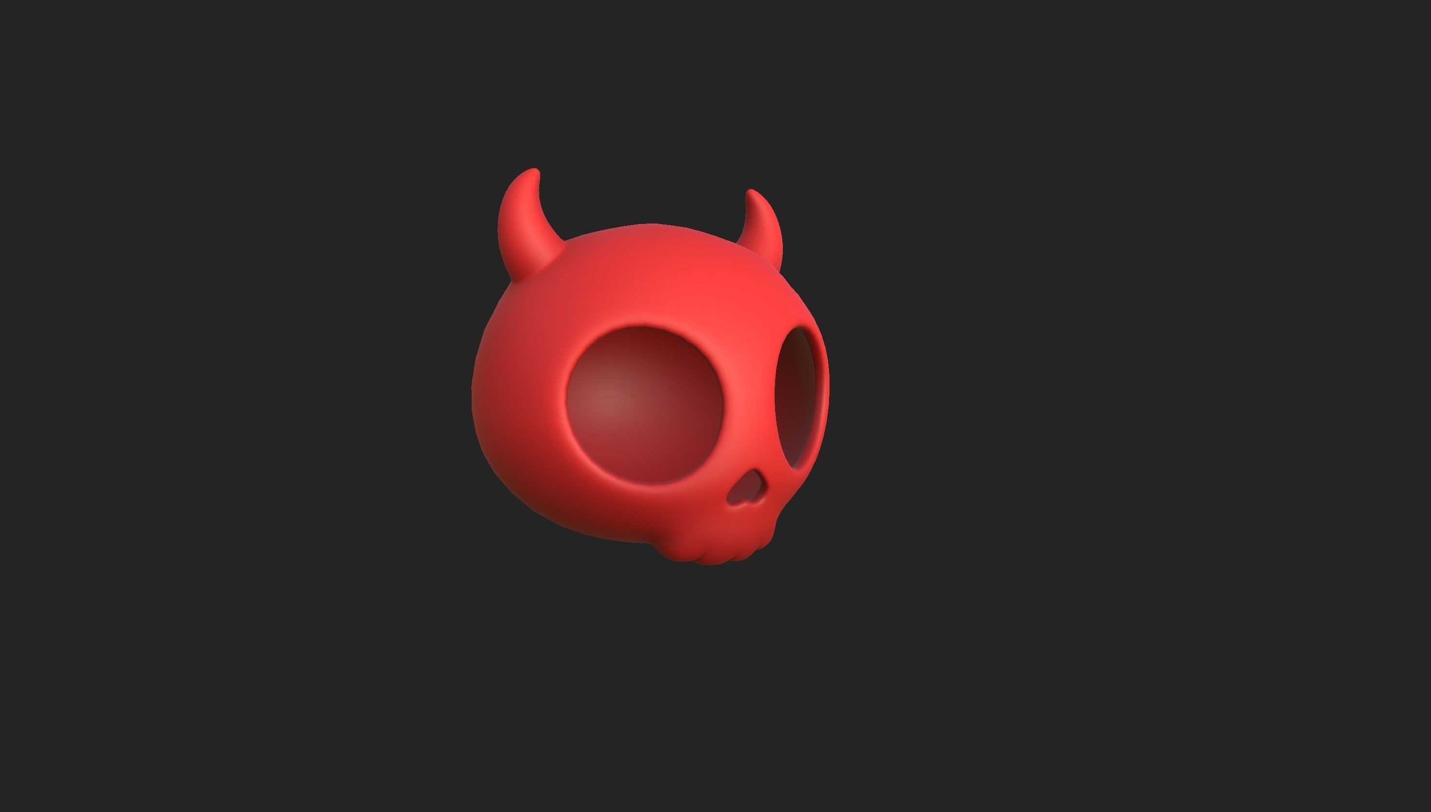 Cartoon Devil Skull 3D model | CGTrader