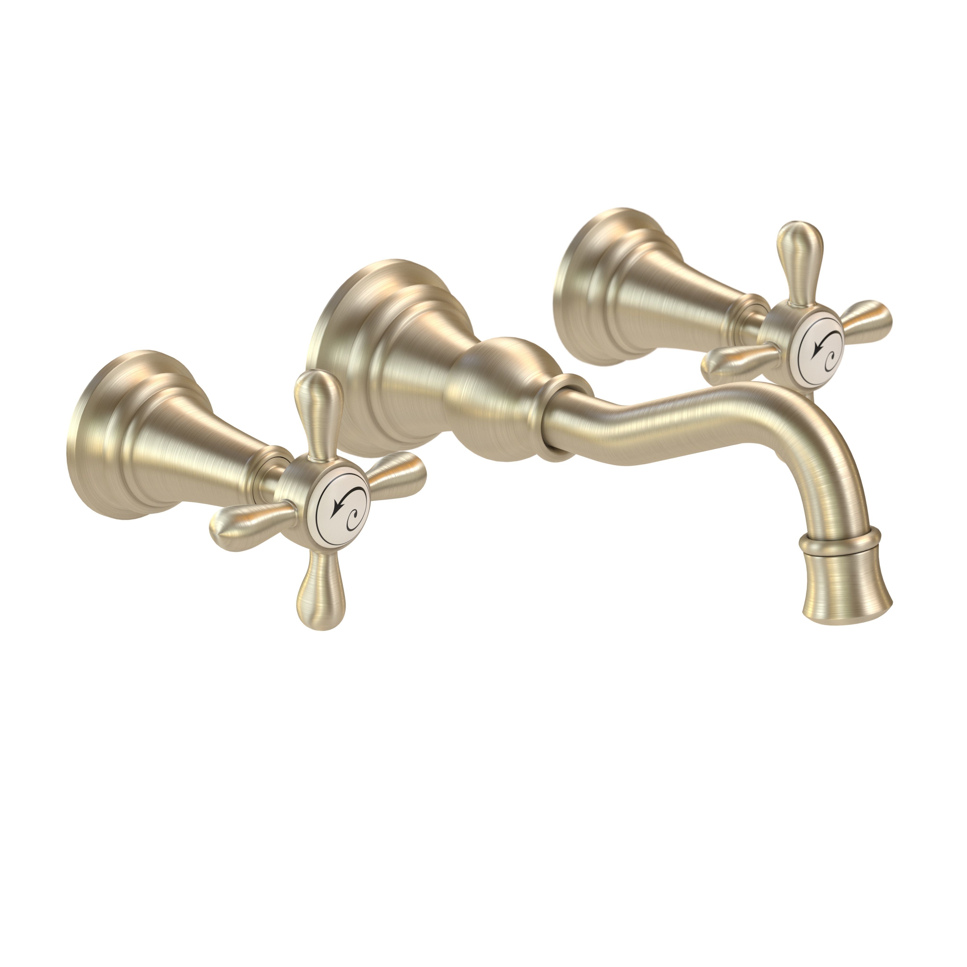 Moen Weymouth GPM Wall Mounted Widespread Bathroom Faucet 3D model ...