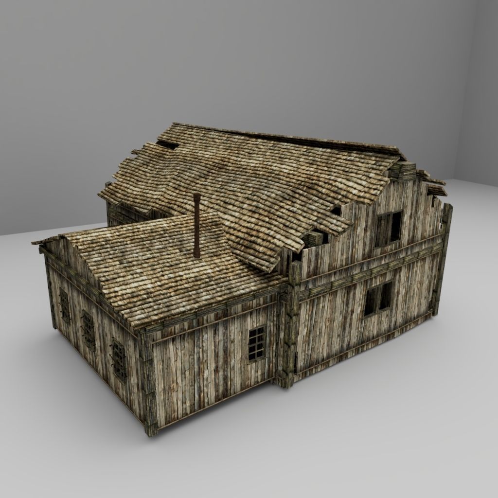 3D model Destroy House VR / AR / low-poly | CGTrader