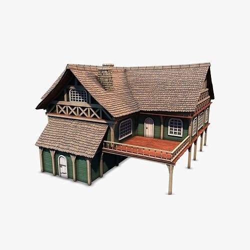 3D model Cottage 06 VR / AR / low-poly | CGTrader