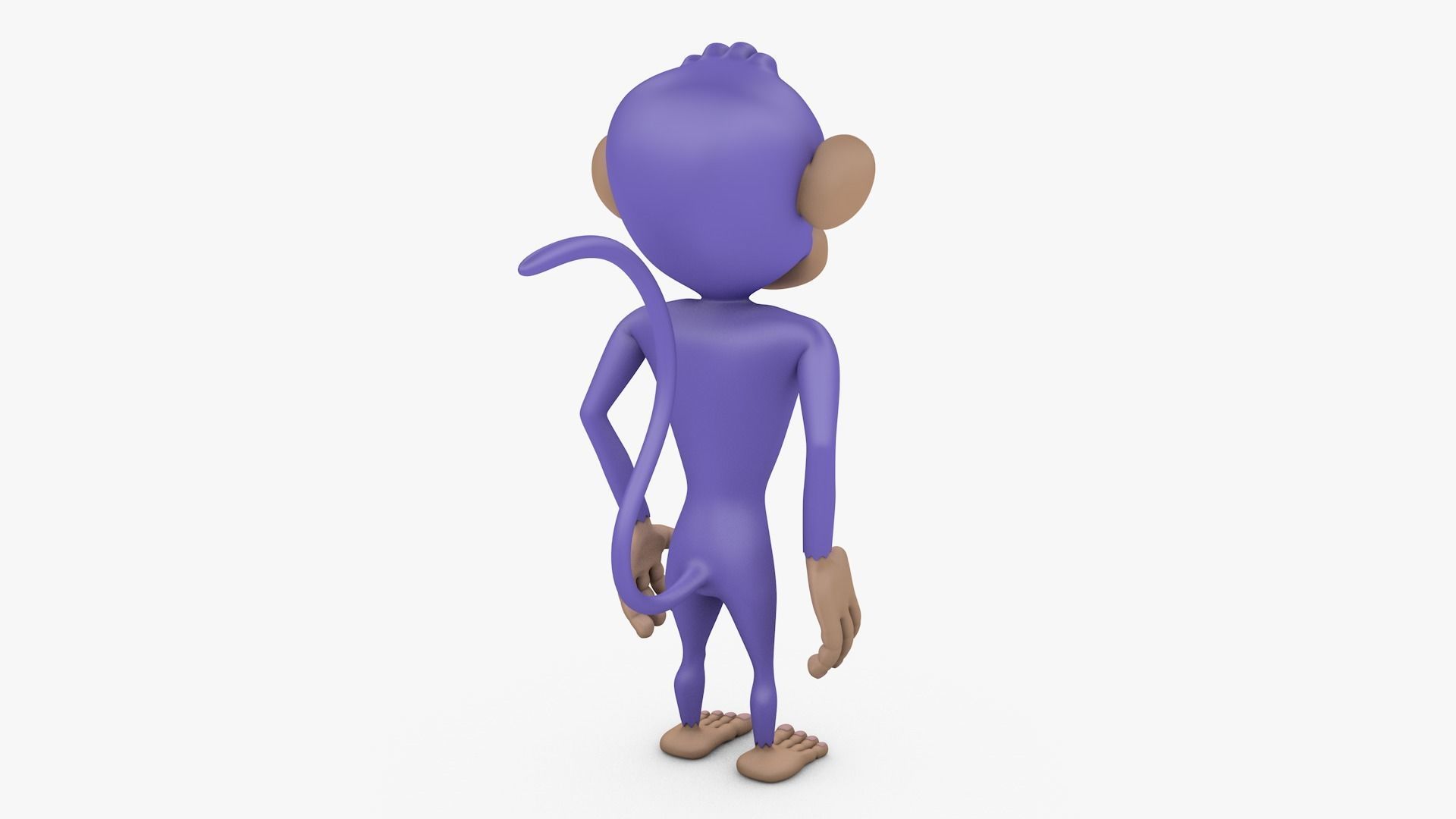 Monkey Cartoon Rig 3D 3D model rigged | CGTrader