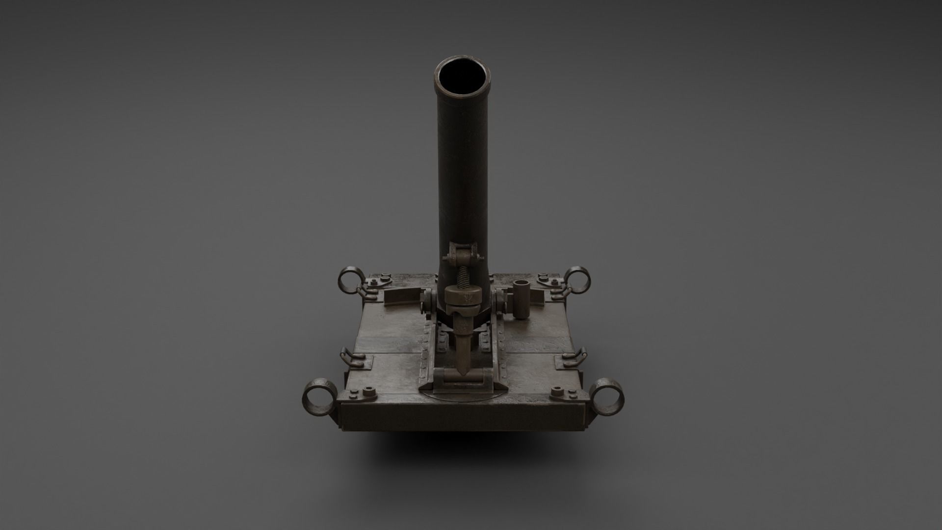 3D model Type 11 70mm Infantry Mortar VR / AR / low-poly | CGTrader