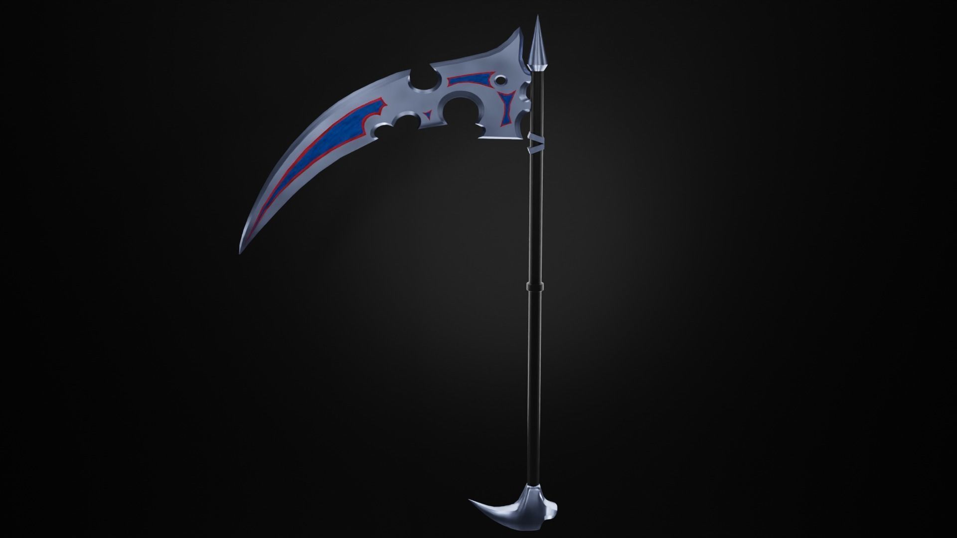 3D model Demon Spade Scythe VR / AR / low-poly | CGTrader