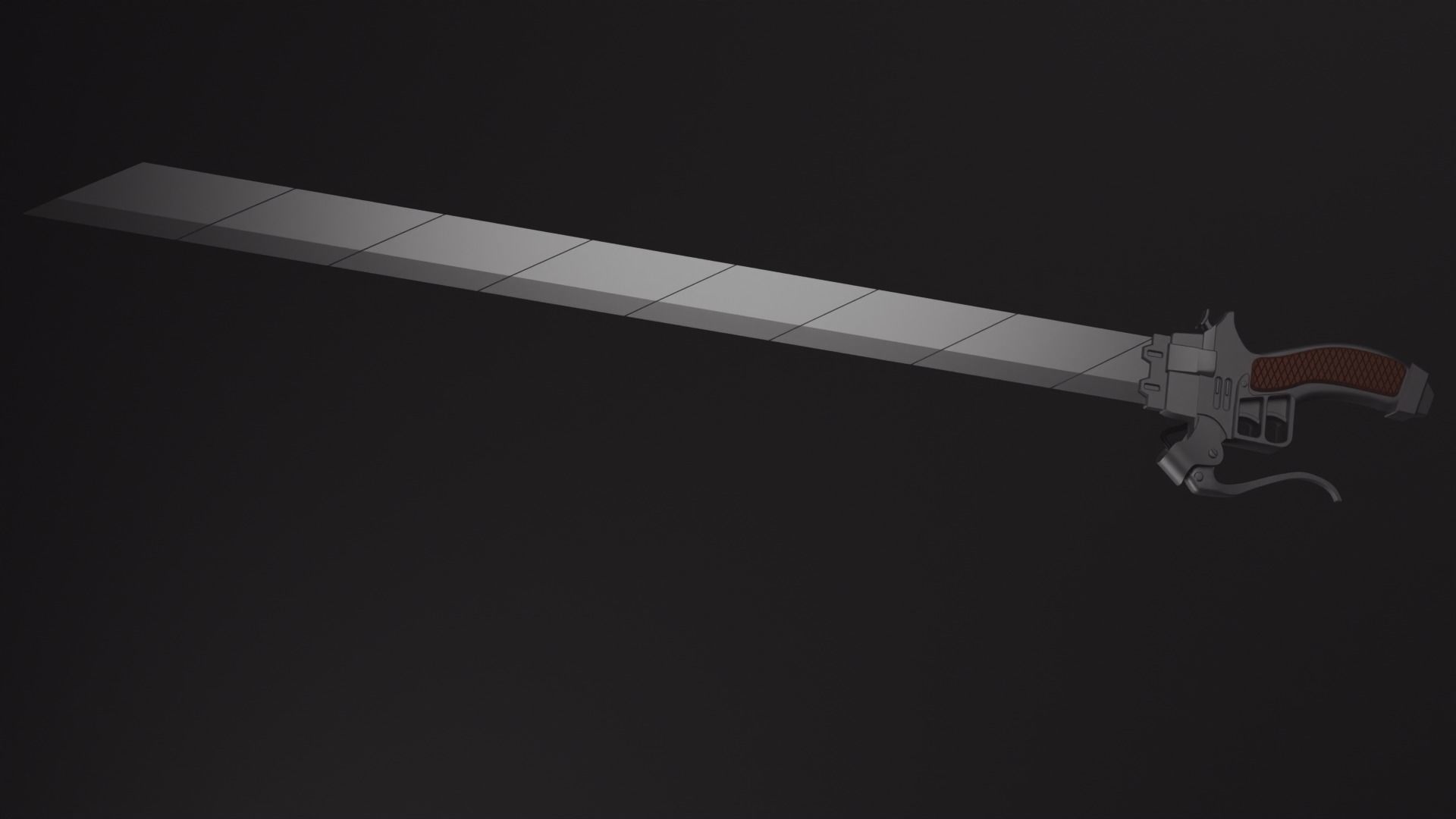 3D model Attack on Titan Sword VR / AR / low-poly | CGTrader