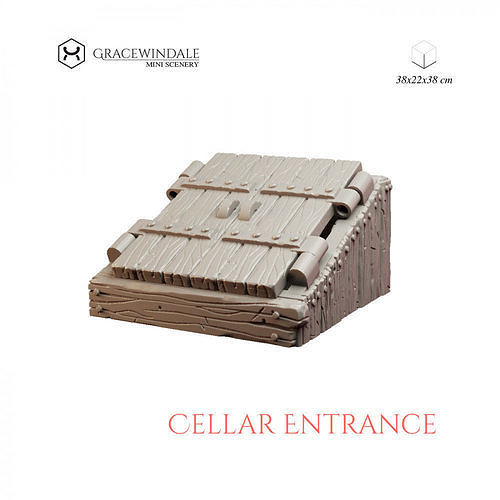 Cellar Entrance 3D model 3D printable | CGTrader