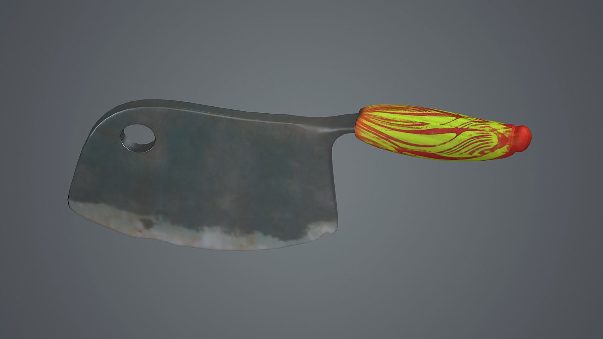 Meat Cleaver Kitchen Knive blade butcher chef carving decor 3D model ...