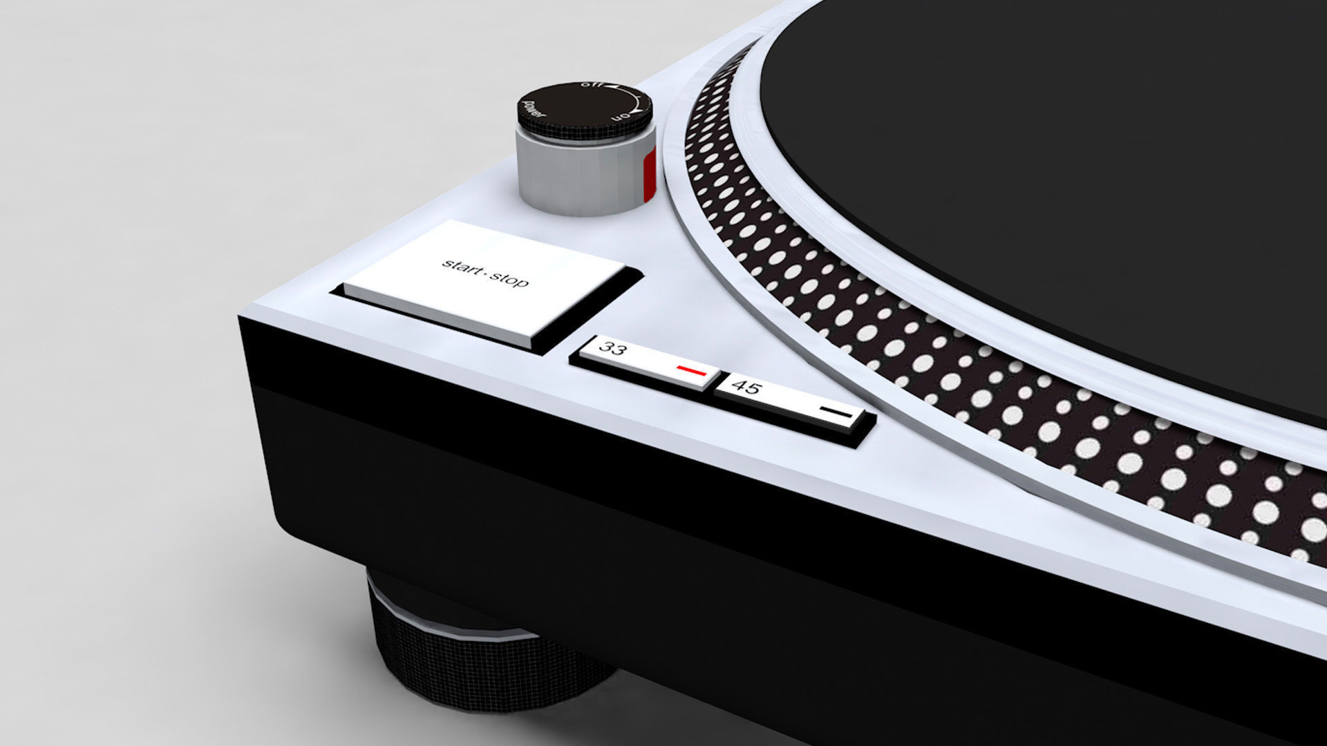 Technics SL 1200 MK2 turntable 3D model | CGTrader