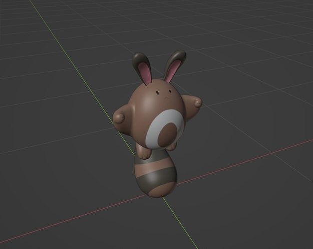 Sentret pokemon 3D print model 3D model 3D printable | CGTrader