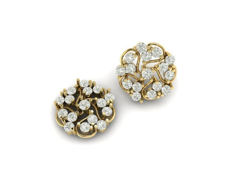 Indian style Nose Pin 3D model 3D printable | CGTrader