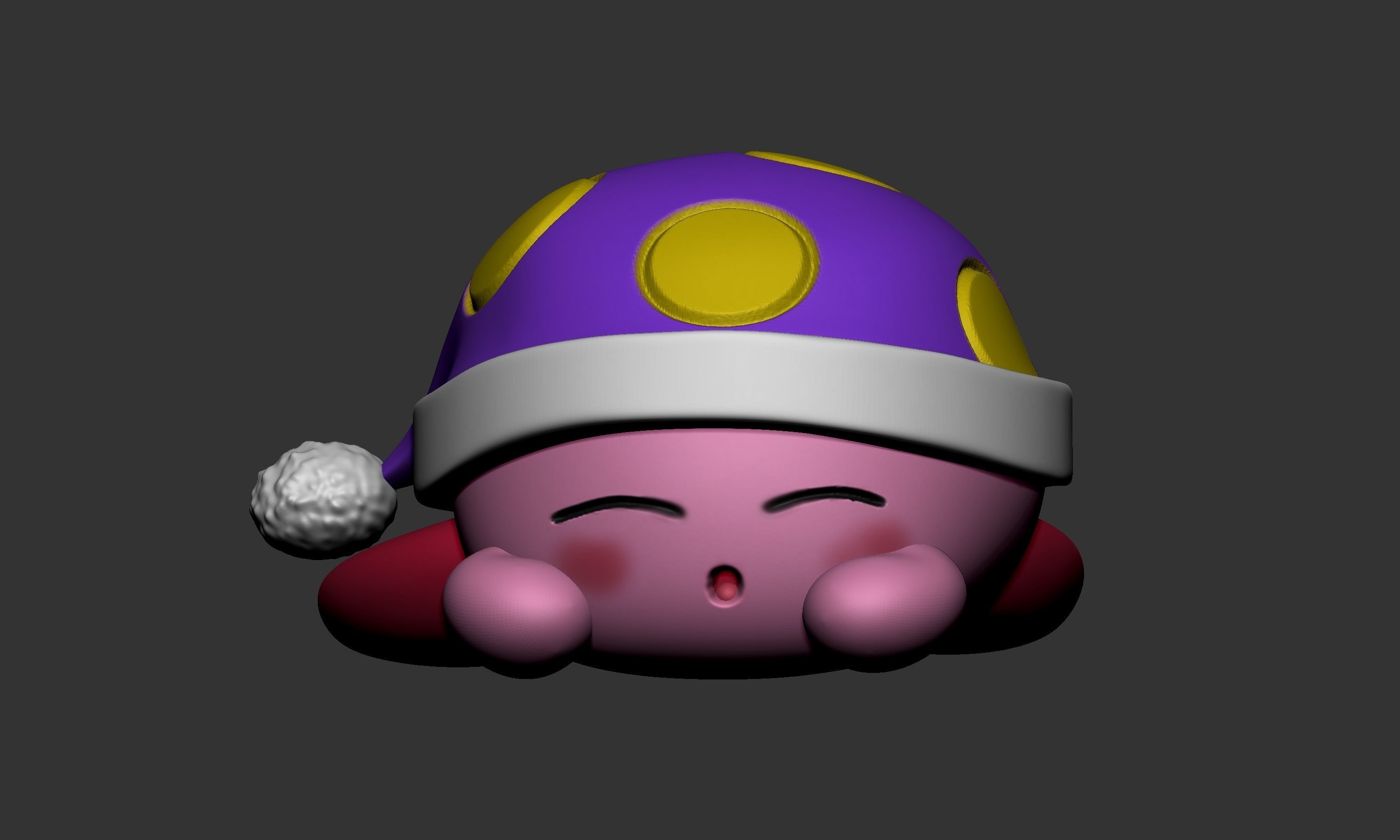 Sleepy Kirby 3D model 3D printable | CGTrader