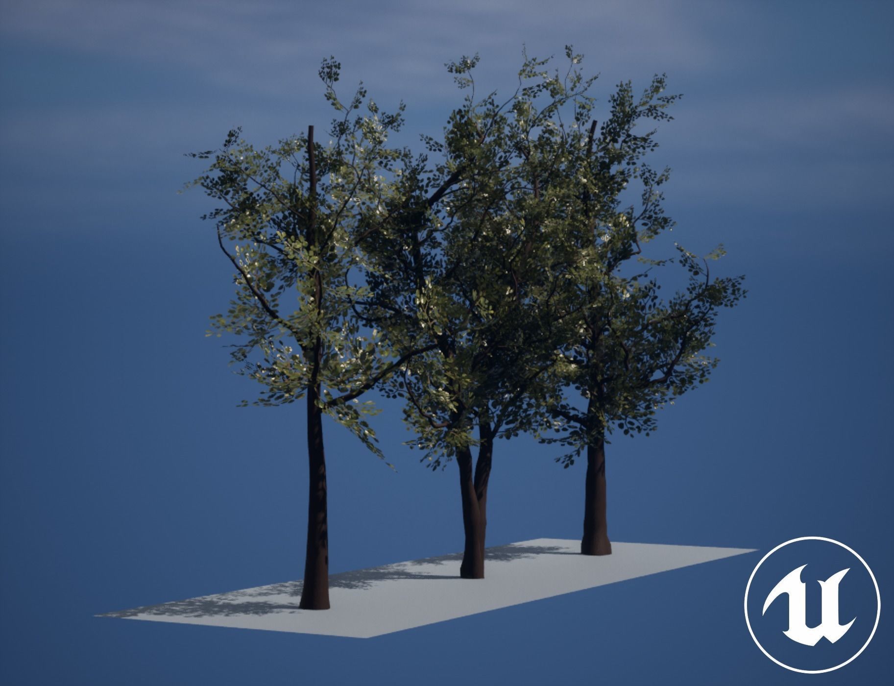 3D model Oak trees kit VR / AR / low-poly | CGTrader