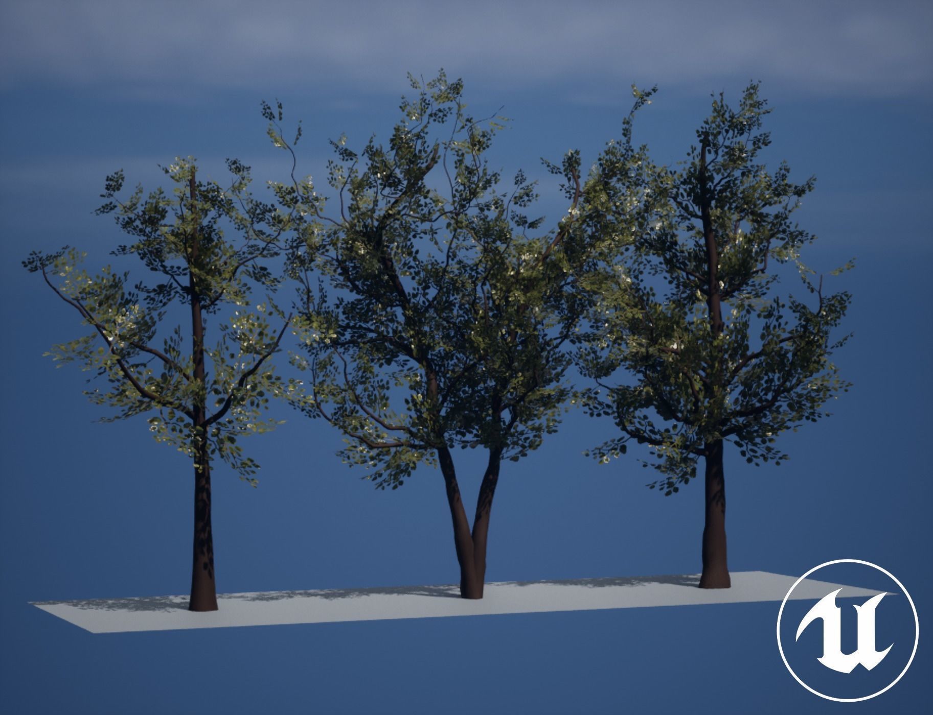 3D model Oak trees kit VR / AR / low-poly | CGTrader