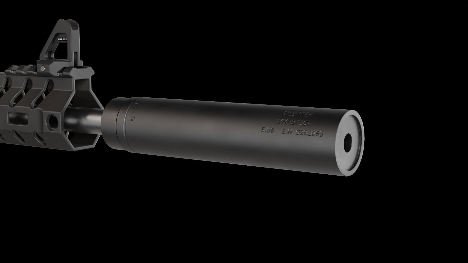 3D model Skeletonized AR-15 VR / AR / low-poly | CGTrader