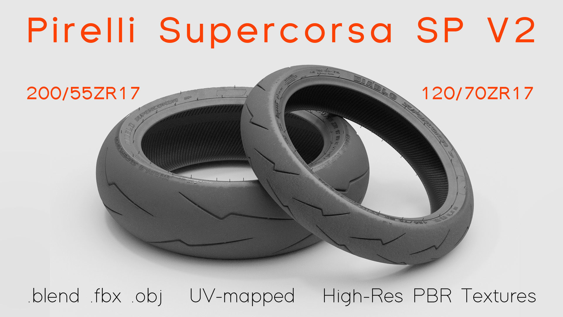 Pirelli Supercorsa SP V2 Motorcycle Tires 3D Models 3D model | CGTrader