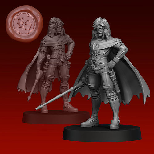 Space Pirate Captain Harlock - 32mm - Miniature free 3D model 3D ...