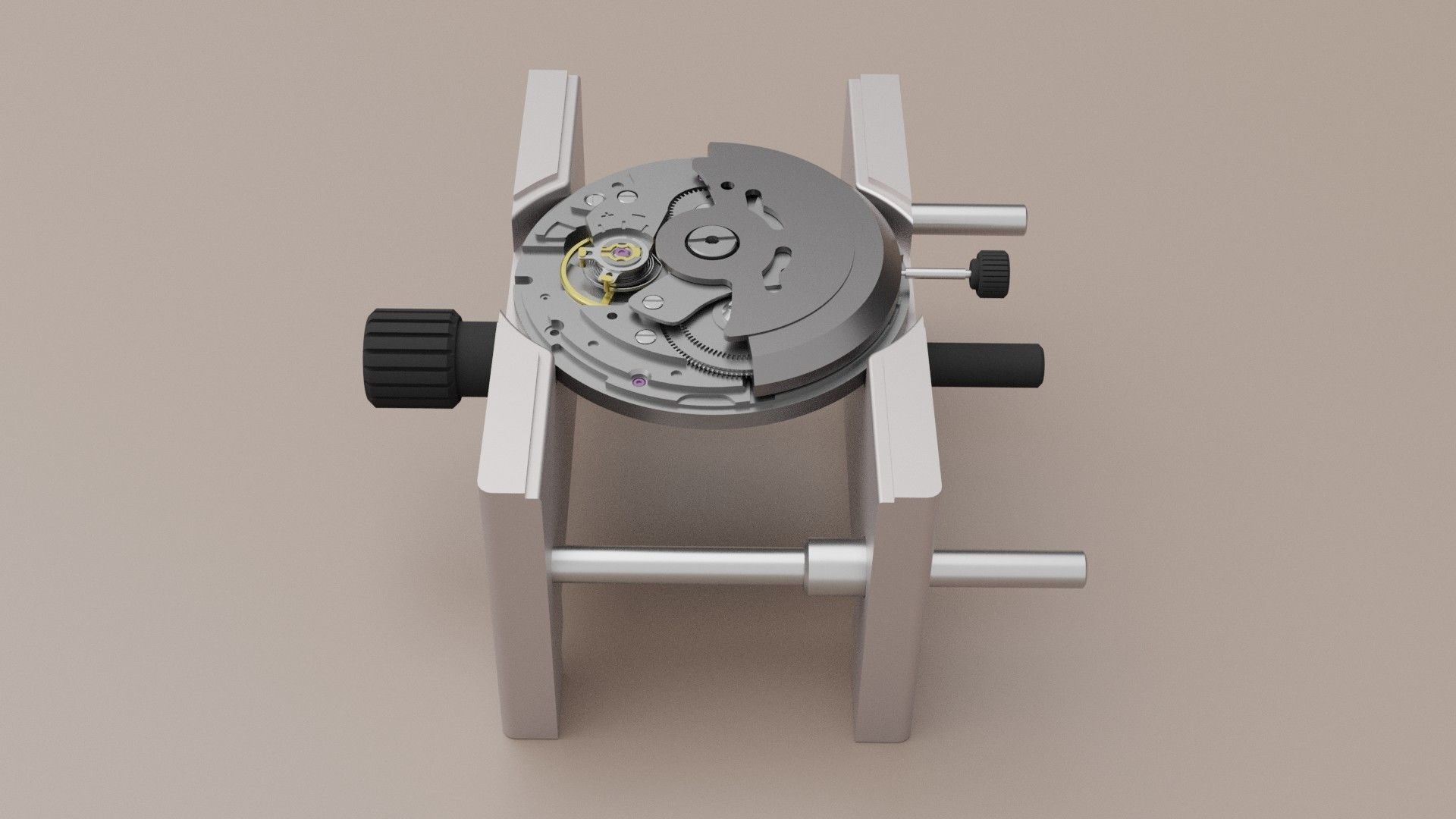 NH35 watch movement mounted 3D model | CGTrader