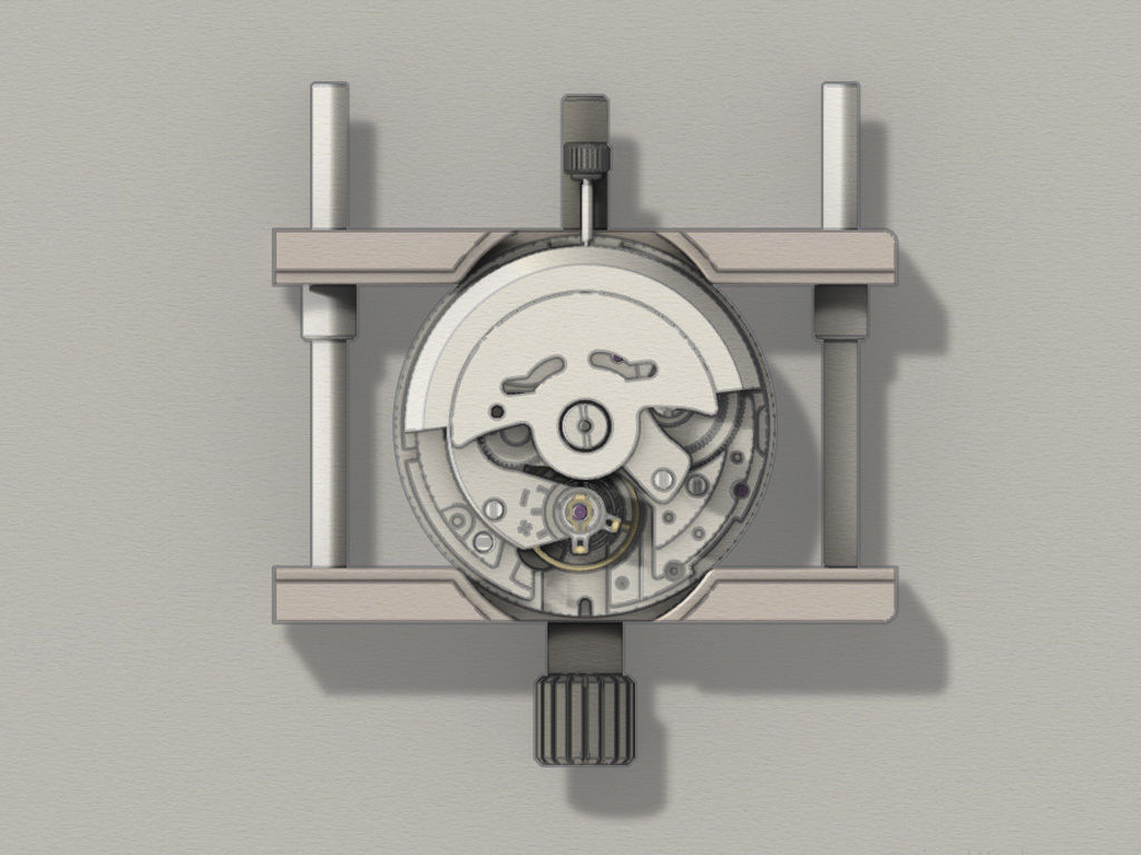 NH35 watch movement mounted 3D model | CGTrader