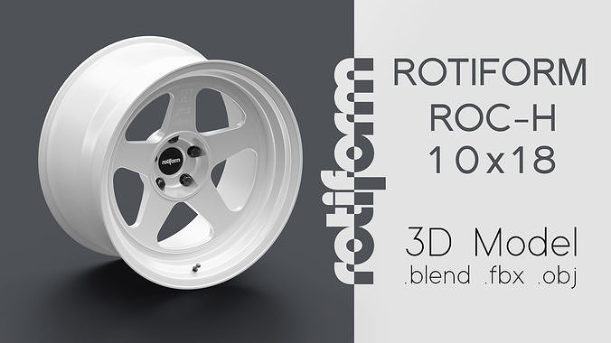 Rotiform ROC-H Hoonigan Rim 3D Model 3D model | CGTrader