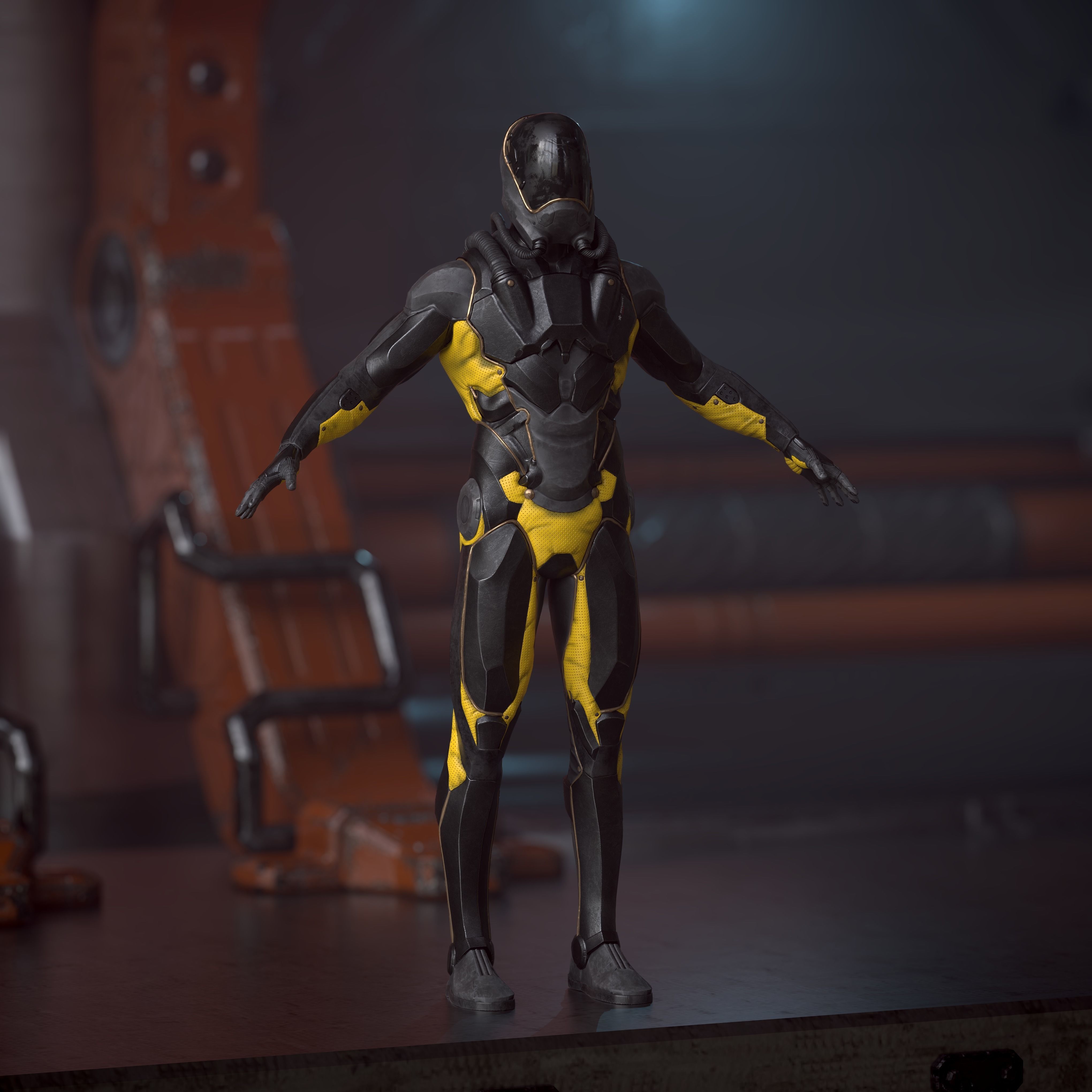 3D model Cyber Man VR / AR / low-poly | CGTrader