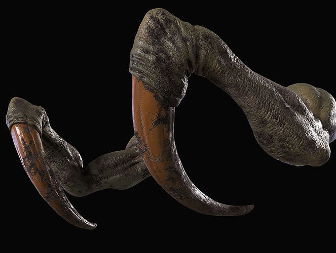 3D model Horned Monster Arms VR / AR / low-poly | CGTrader