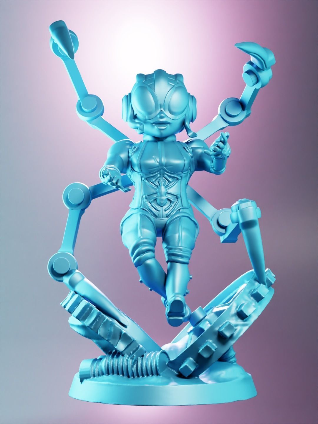 Marvel United Lady Spider STL for 3D printing 3D model 3D printable ...