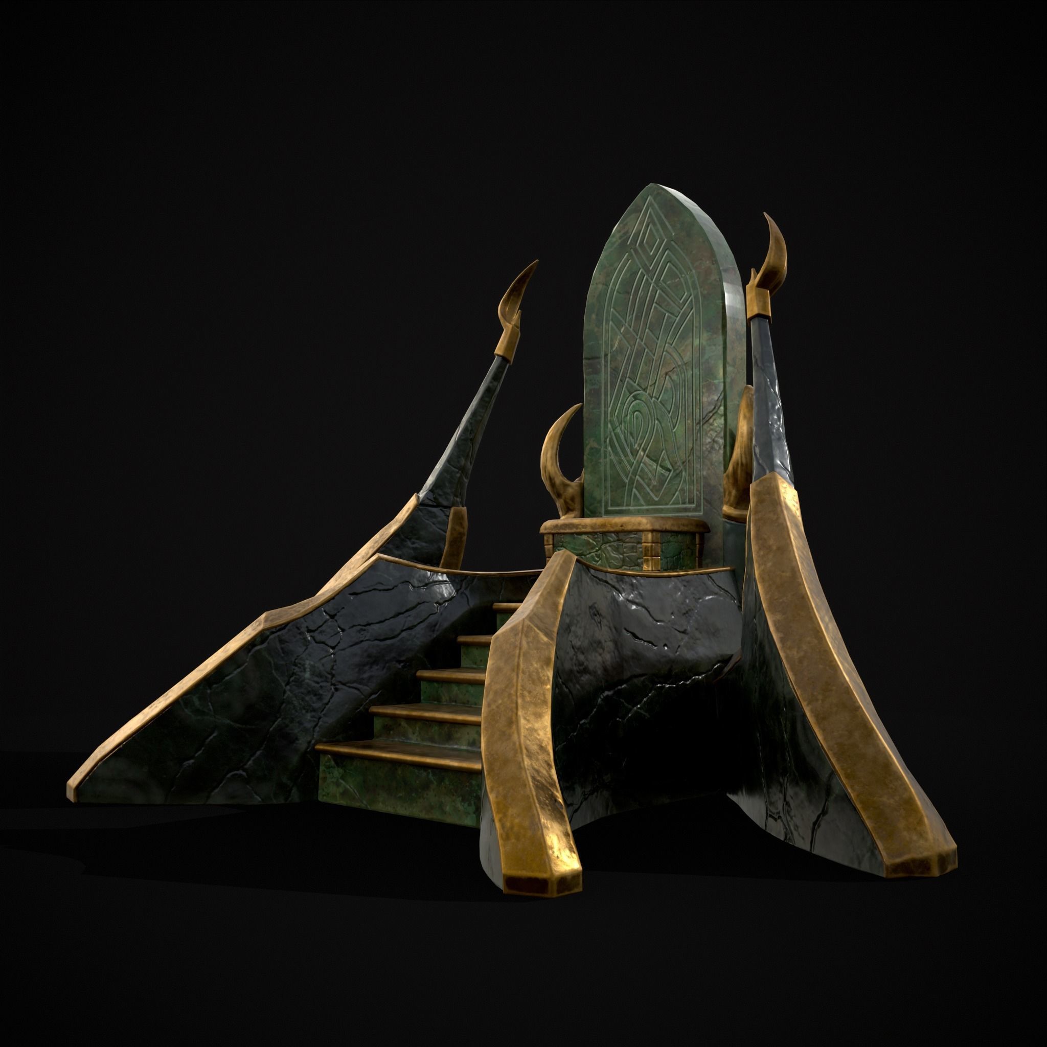 3D model Jade Marble Throne VR / AR / low-poly | CGTrader